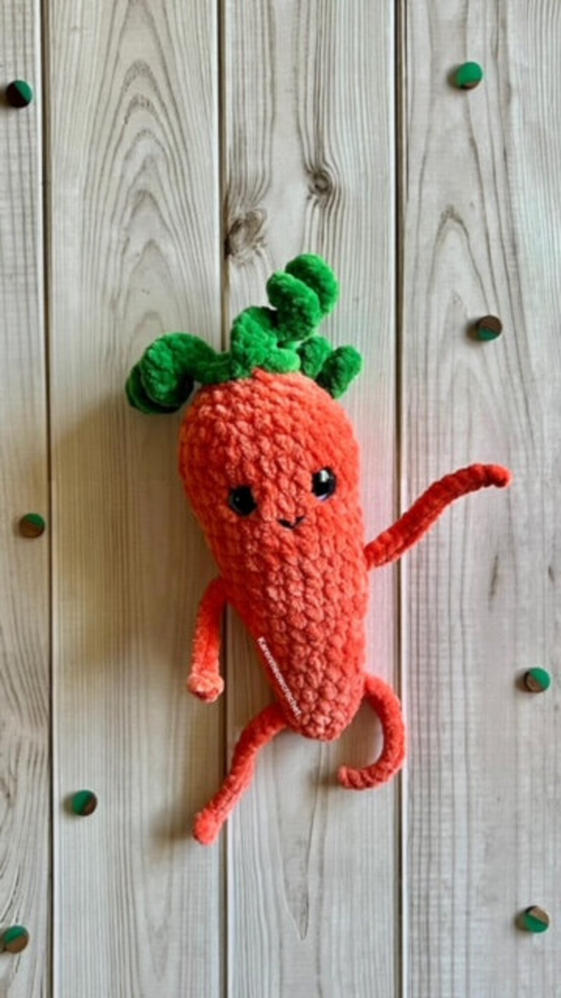 Carrot Crochet Pattern, No Sew Carrot Pattern, Carrot Pattern, Carrot ...