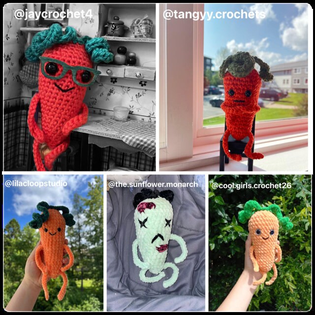 Carrot Crochet Pattern, No Sew Carrot Pattern, Carrot Pattern, Carrot ...