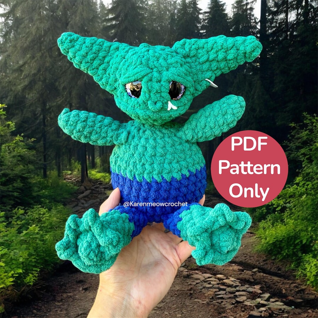 Goblin Crochet Pattern, Goblin Plushie, Goblin Amigurumi Pattern ...