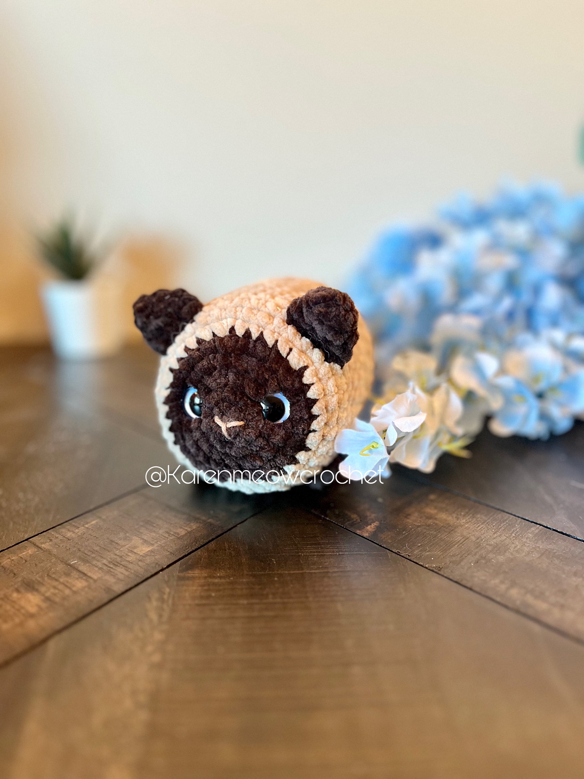 Loaf Cat Crochet Pattern, Siamese Cat Crochet Pattern, Cat Plushie ...