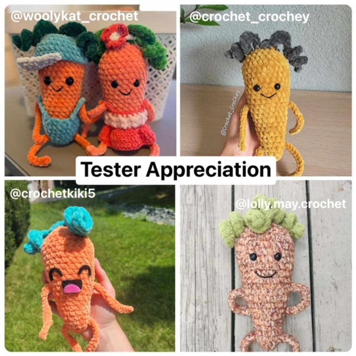 Carrot Crochet Pattern, No Sew Carrot Pattern, Carrot Pattern, Carrot ...