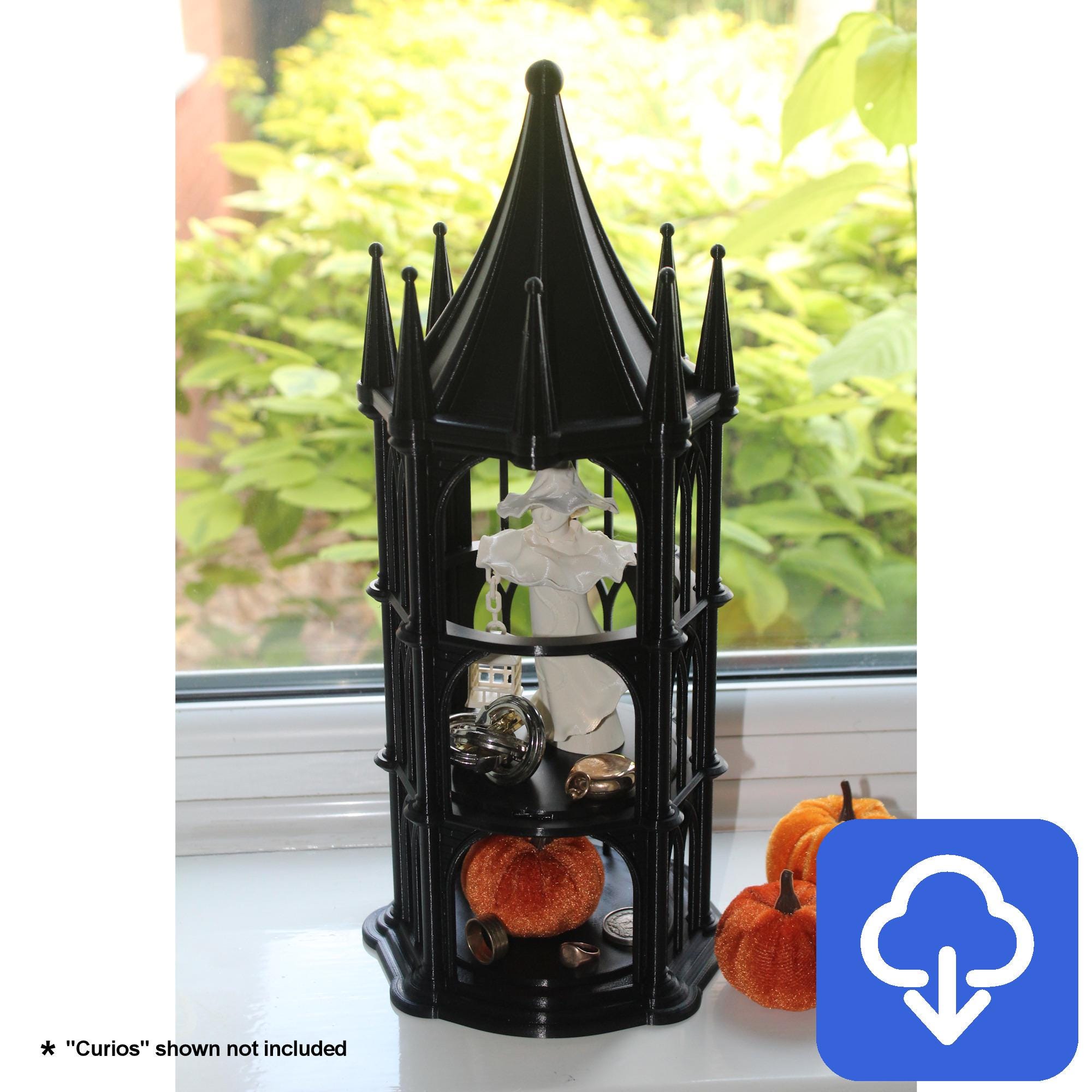 Gothic Curio Cabinet (STL Files) - Etsy