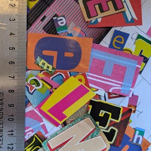 Pale Blue Snipped up Letters, Scrapbook Supplies, Ocean, Card Making ...