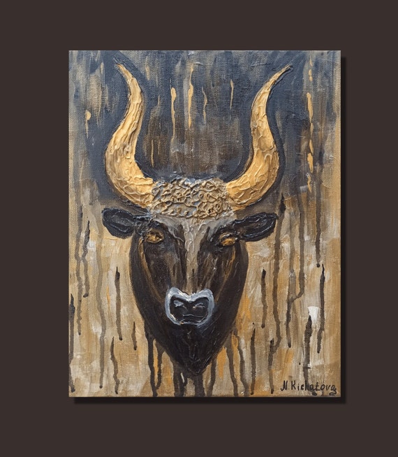 Bull Head Artwork Paintings