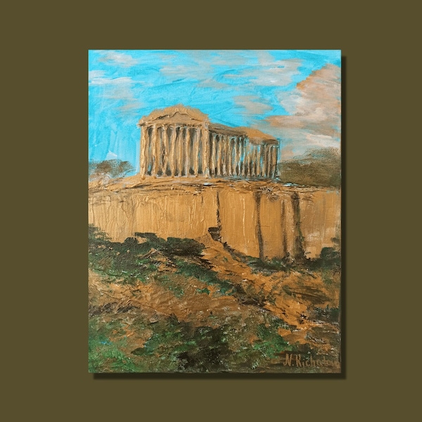 Parthenon Painting - Etsy