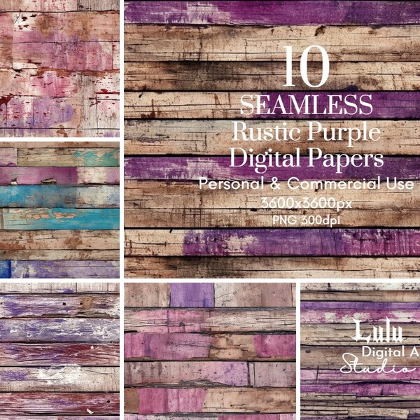Rustic Purple - Etsy