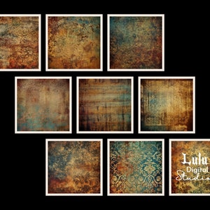 16 Grunge Distressed Vintage Digital Papers | Junk Journal Pages, Paper ...