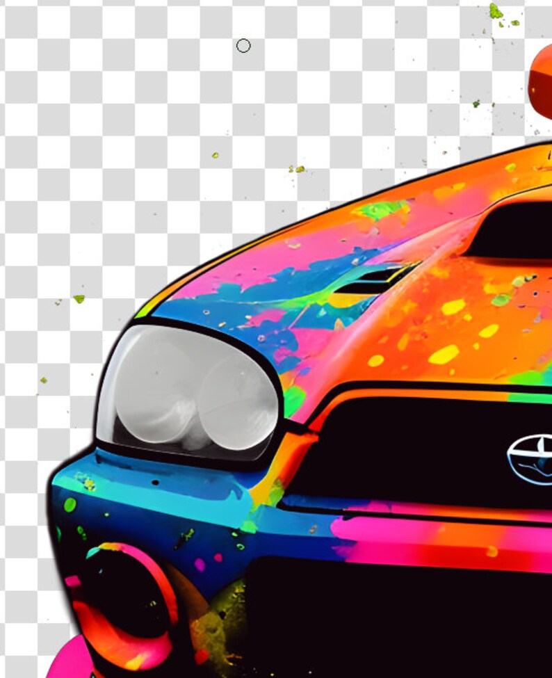 Splash Car Art, Subaru WRX, Transparent PNG, Digital Download, Digital ...