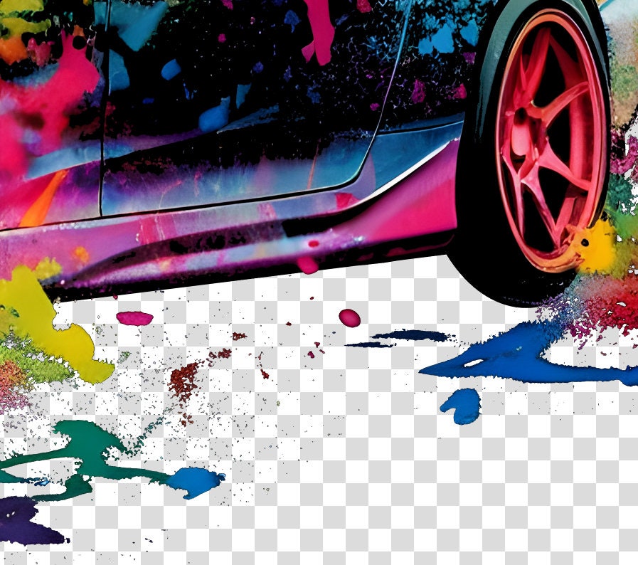 Graffiti Splash Honda S2000, Transparent PNG, Colorful Car Art, Artful ...