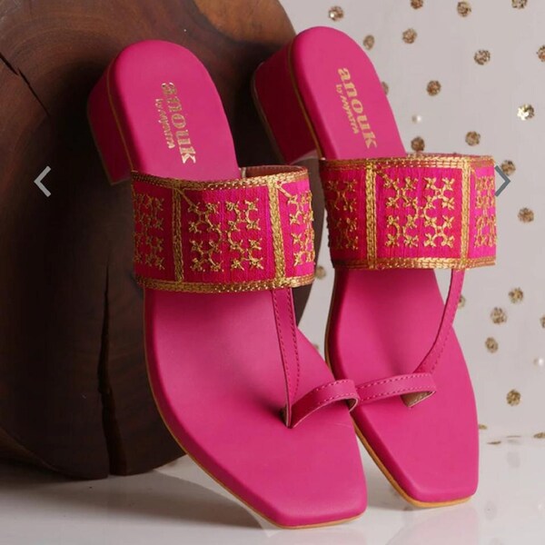 Hot Pink Sandals - Etsy