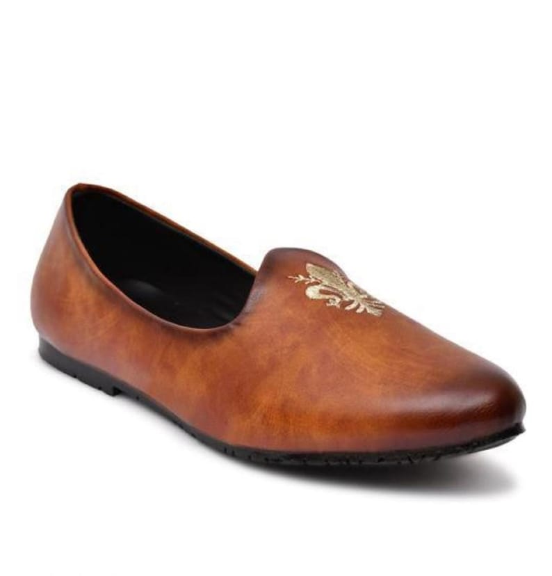 Punjabi Jutti for Men's Tan Wedding Sherwani Juttis - Etsy
