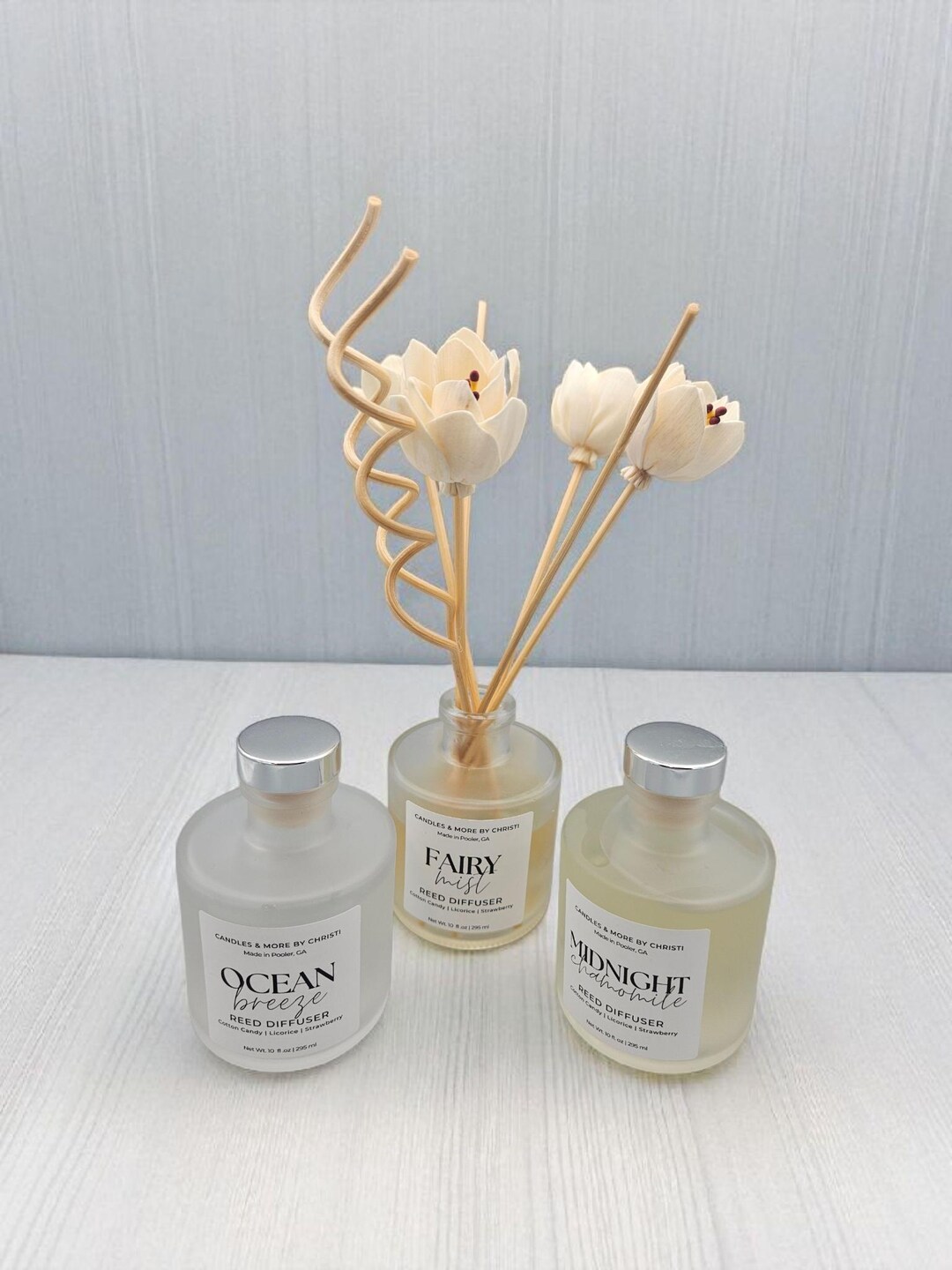 10 Oz Frosted Glass Room Diffuser With Blooming Reed Set - Etsy