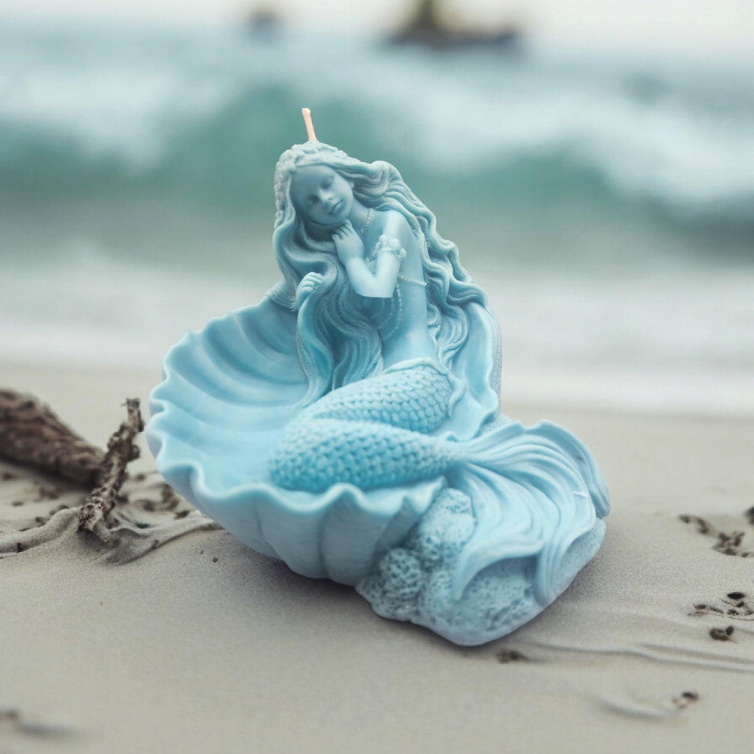 Lounging Mermaid Candle - Etsy