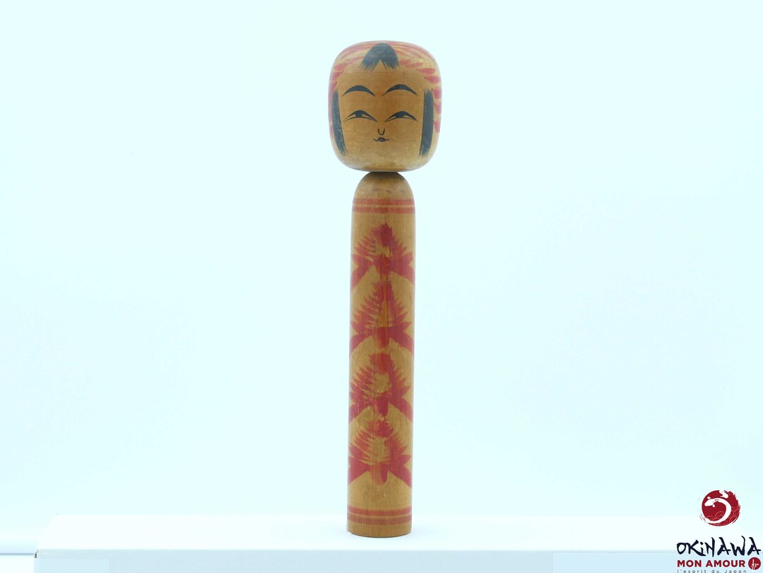 Japanese Traditional Dento Kokeshi Doll in Hijiori Togatta Style ...