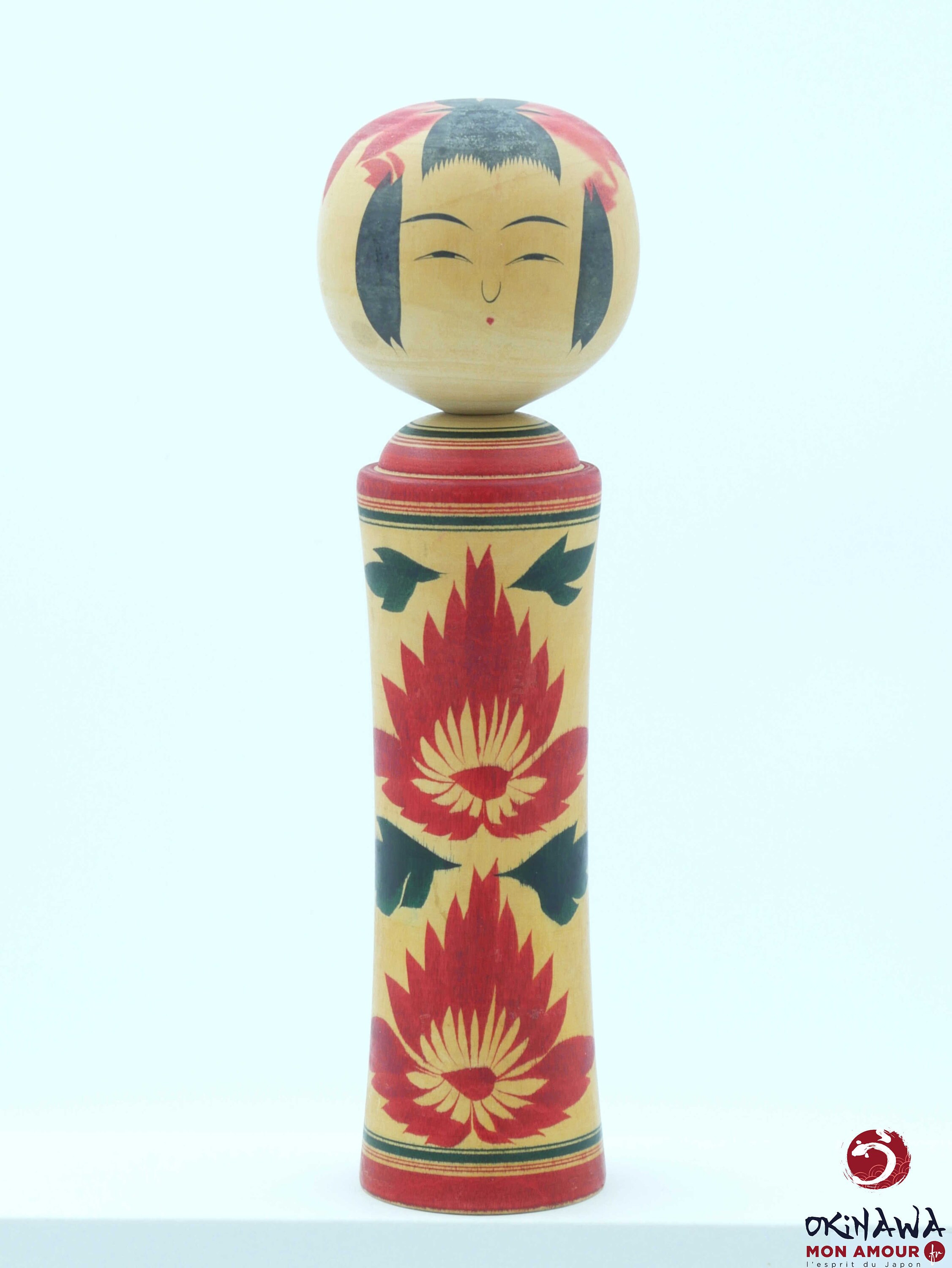 Japanese Traditional Dento Kokeshi Doll in Narugo Style - Etsy