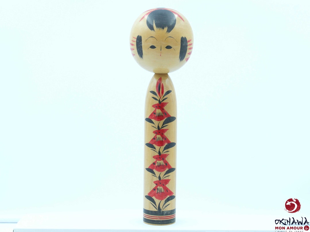 Japanese Traditional Dento Kokeshi Doll in Shingata Yamagata - Etsy