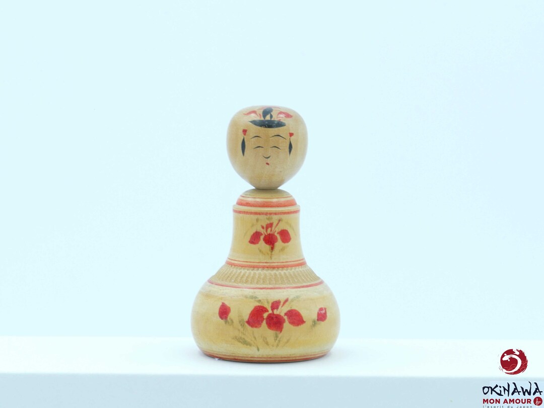 Traditional Japanese Dento Kokeshi Doll in Narugo Style - Etsy