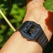 Classic Black – Modified Watch Based on Casio F-91W – All-black Digital ...
