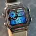 Custom Casio W86 Black Hydromod Modified Black Casio Illuminator Watch ...