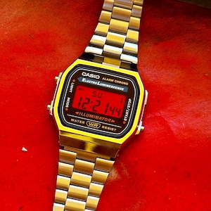 Casio A168 Retro Red Modified Custom Casio A168 With Red Polarizing ...