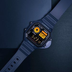 Shadow Blue Royale – Modified Watch Based on Casio AE-1200 – Orange ...