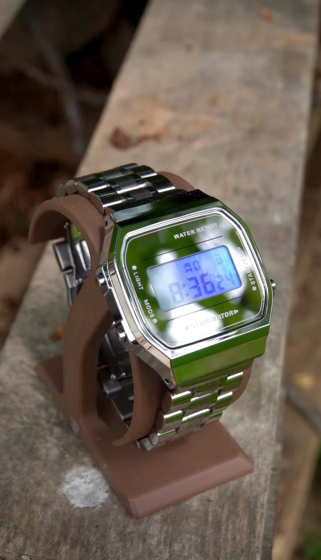 Mirror Chameleon – Modified Watch Based on Casio A168 – Color-shift ...