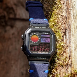 Casio Custom Hydro Mod Royale AE1200 Vaporwave Royale 22mm Watch Black ...