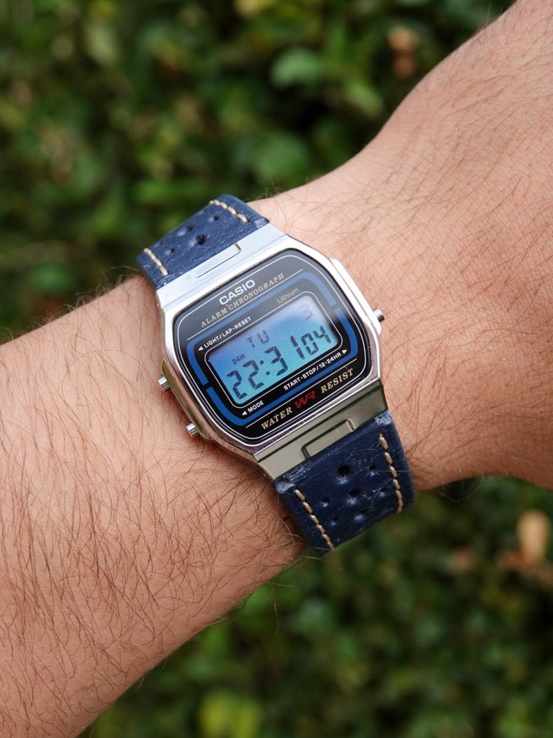 Blue Nostalgia – Modified Watch Based on Casio A164 Silver Digital ...