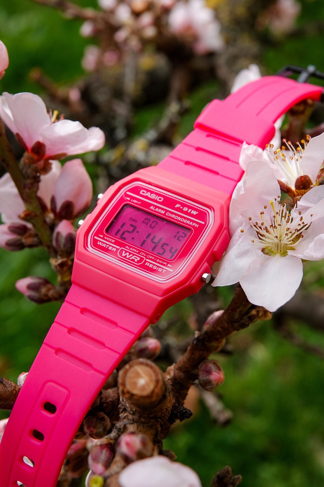 Casio F-91W Barbie Pink Custom Casio Mod Modified Pink Casio Vintage ...