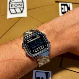 Mesh Weighted – Modified Watch Based on Casio A168 – Custom Vintage ...