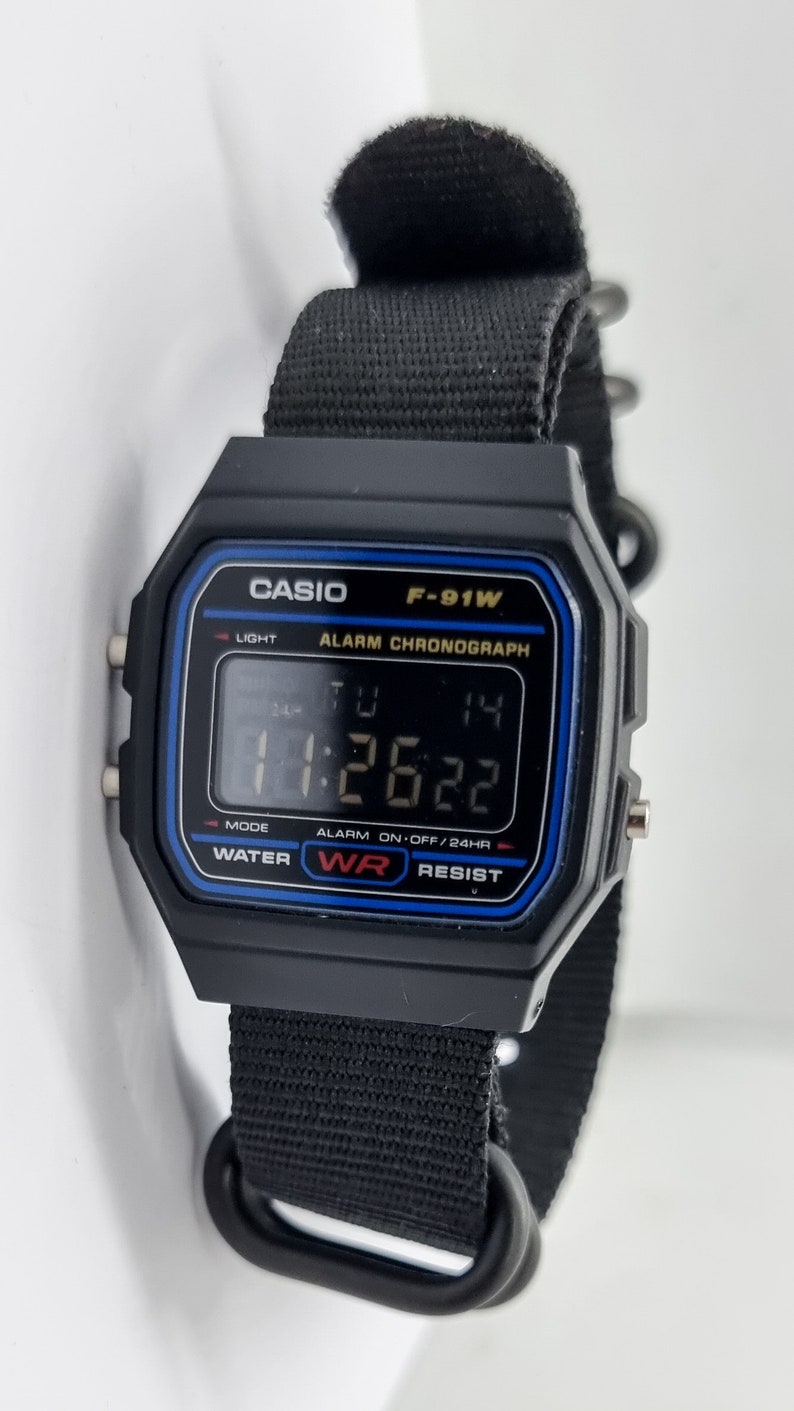 Custom Casio F91W blackout - Etsy