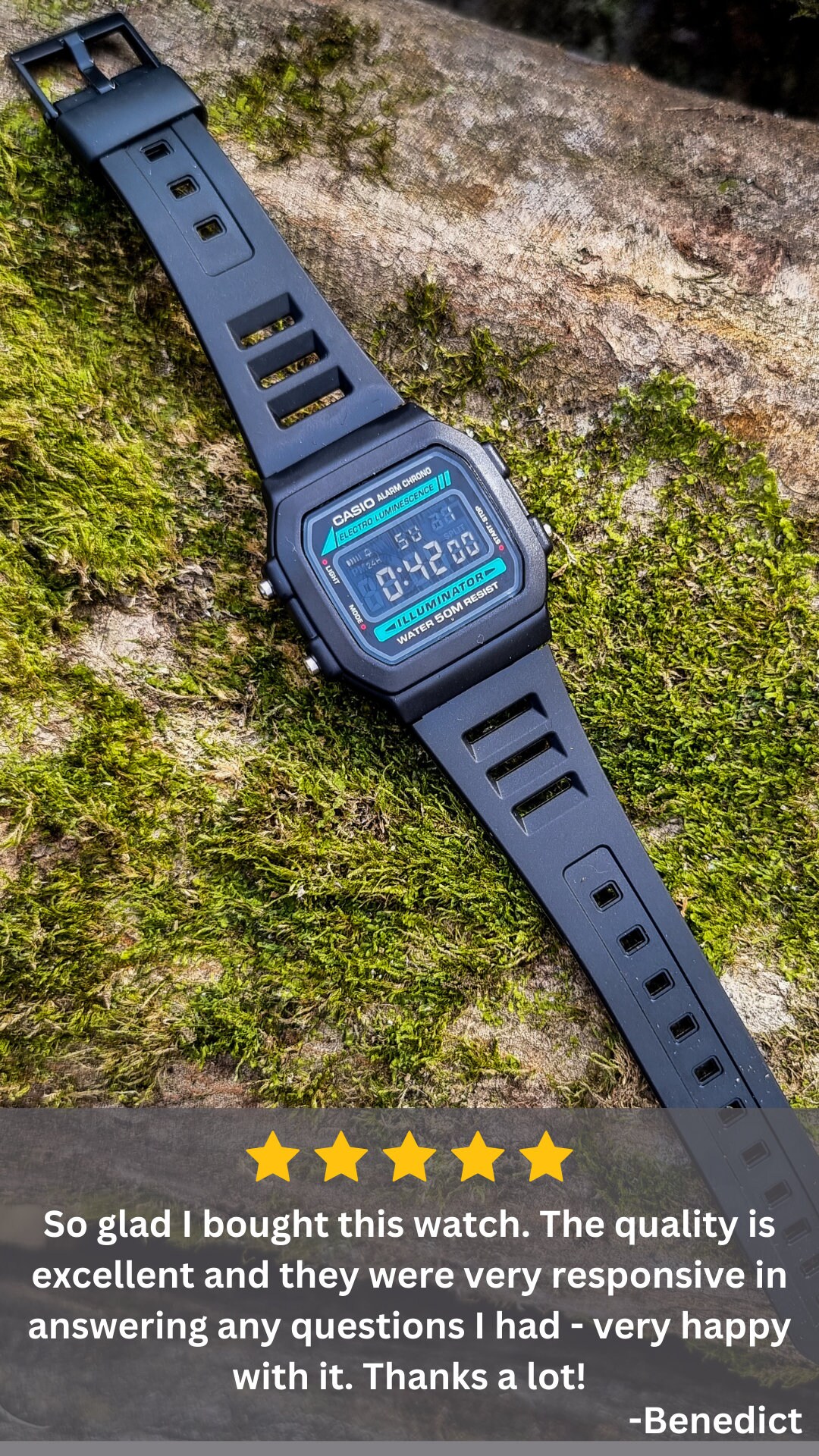 Custom Casio W86 Black Hydromod Modified Black Casio Illuminator Watch ...