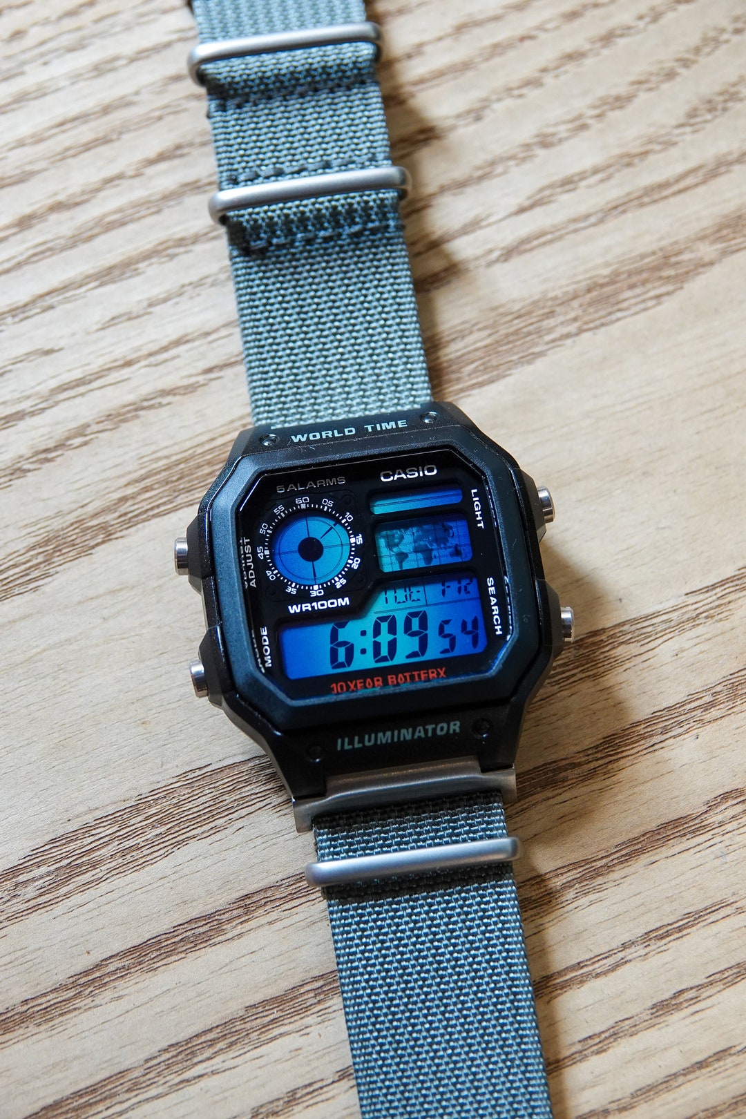 Polar Blue – Modified Watch Based on Casio AE-1200 – Royale -blue ...