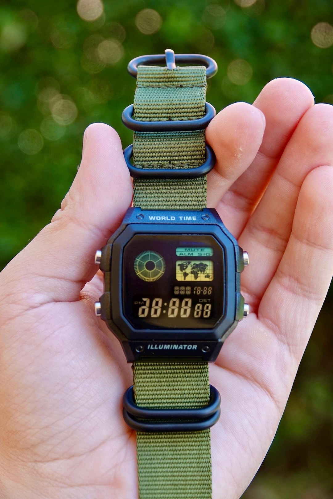Night Forest – Modified Watch Based on Casio AE-1200 – Green Screen ...
