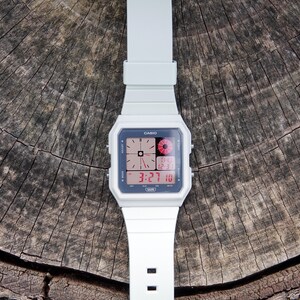Tokyo Strawberry – Modified Watch Based on Casio LF-20W – Beige Digital ...