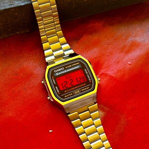 Casio A168 Retro Red Modified Custom Casio A168 With Red Polarizing ...