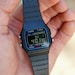 Classic Black – Modified Watch Based on Casio F-91W – All-black Digital ...