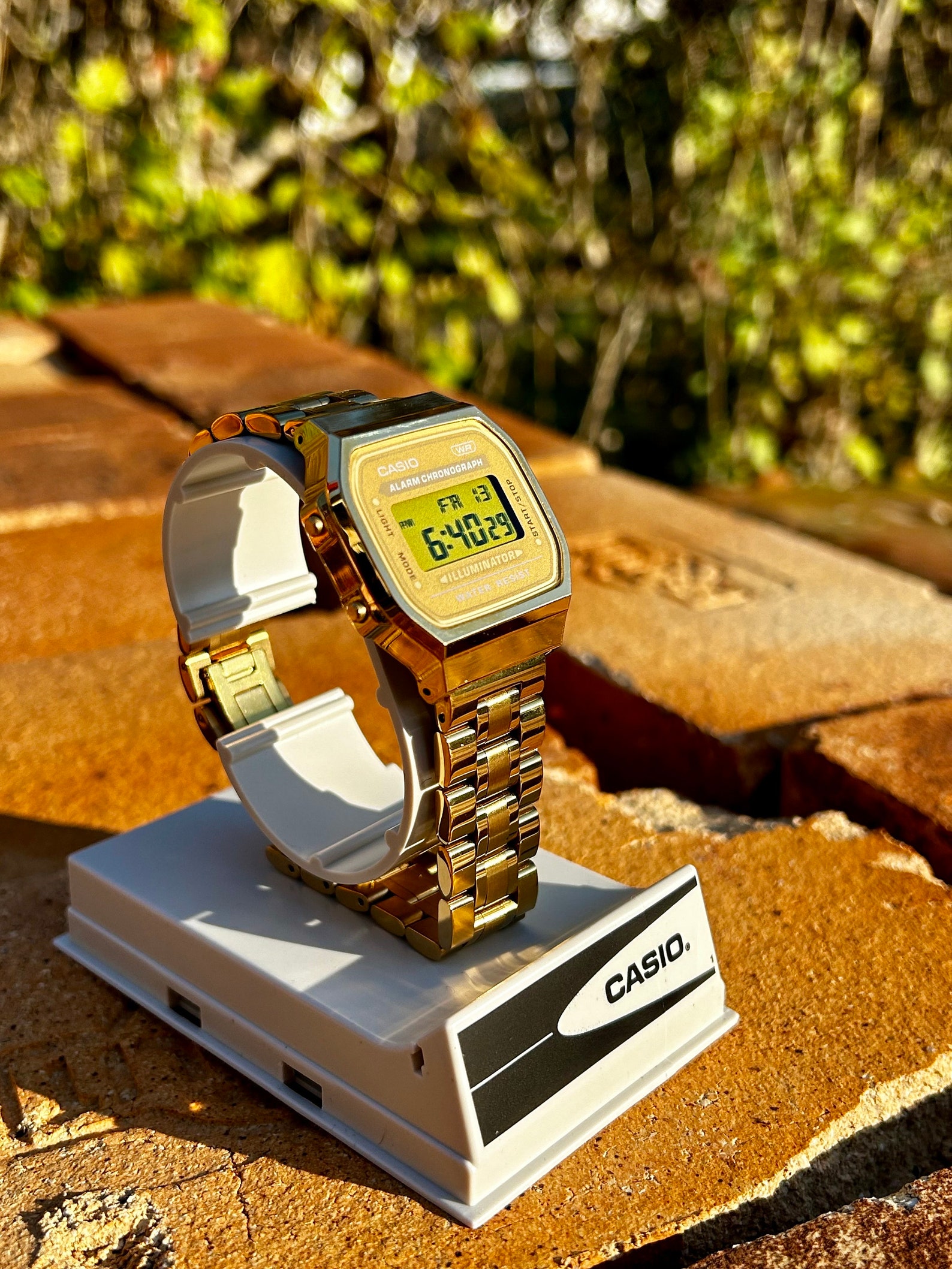 A168 Weighted Metal Gold Modified Custom Casio A168 With Upgraded Heavy ...