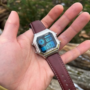 Casio AE-1200 Metal Royale Polar Silver Custom Hydro Mod Watch ...