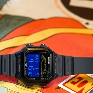 Custom Casio Ocean King Mod - Blue Casio WS-1600 Digital Modified Watch ...