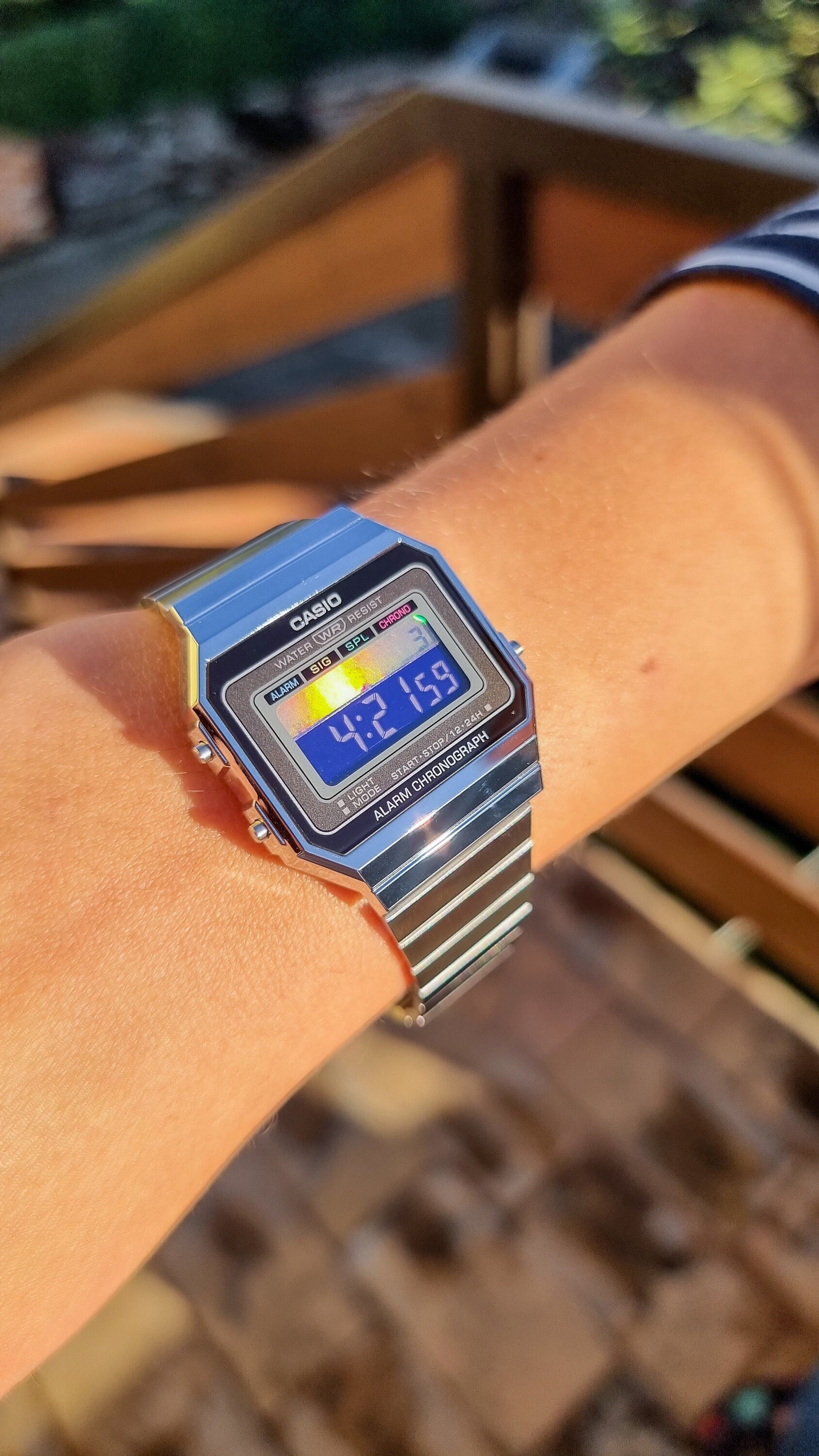 Casio Watch Modified Custom Casio Mod Vintage Casio liquid Purple ...