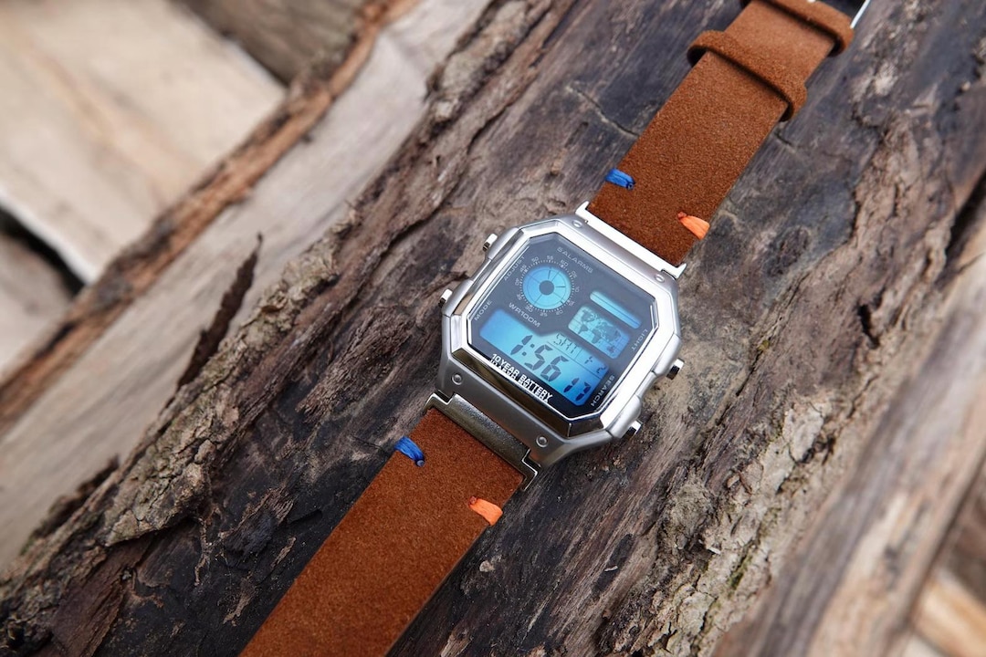 EON “metal Royale – Polar Silver” – Genuine Casio AE-1200 Mod With Blue ...