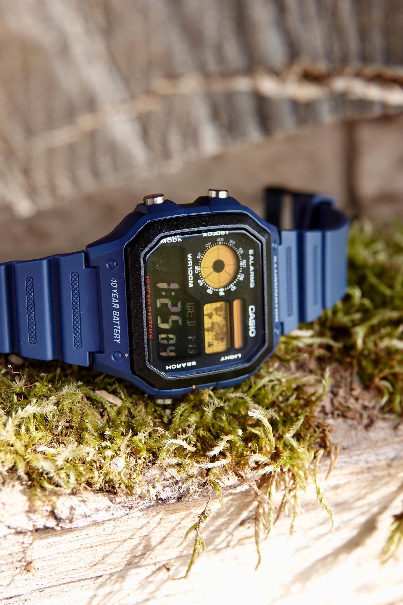 Shadow Blue Royale – Modified Watch Based on Casio AE-1200 – Orange ...