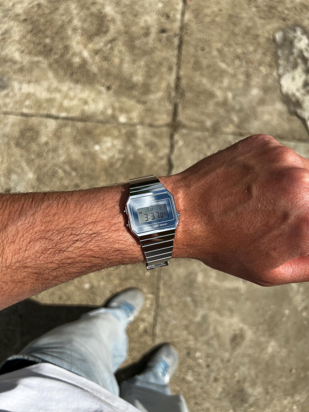 Full Mirror – Modified Watch Based on Casio A700 – Custom Digital Watch ...