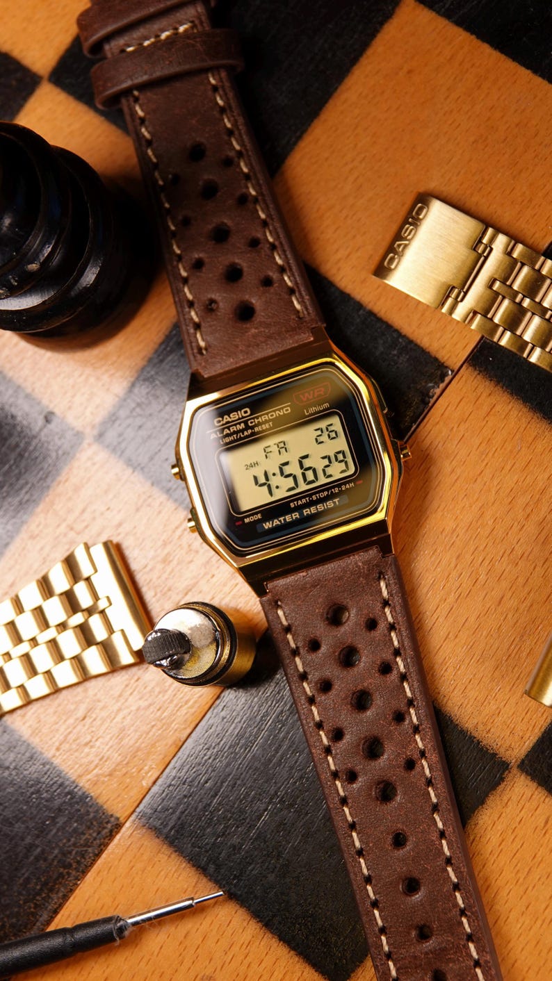 Racing Gold A158 Mod by EON – Modified Watch Based on Casio A158 ...