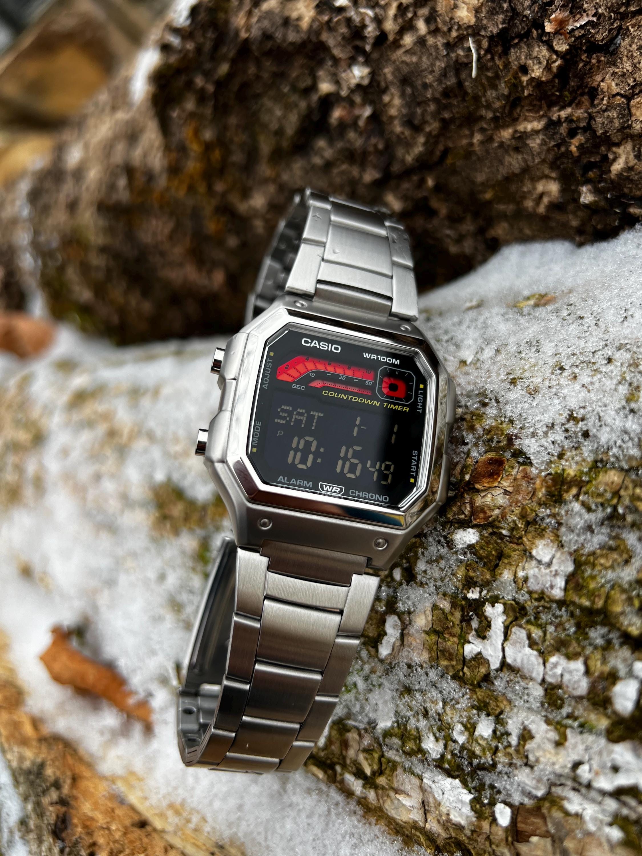 Redline Meter - Modifizierte Uhr basierend auf Casio WS-1600 ...
