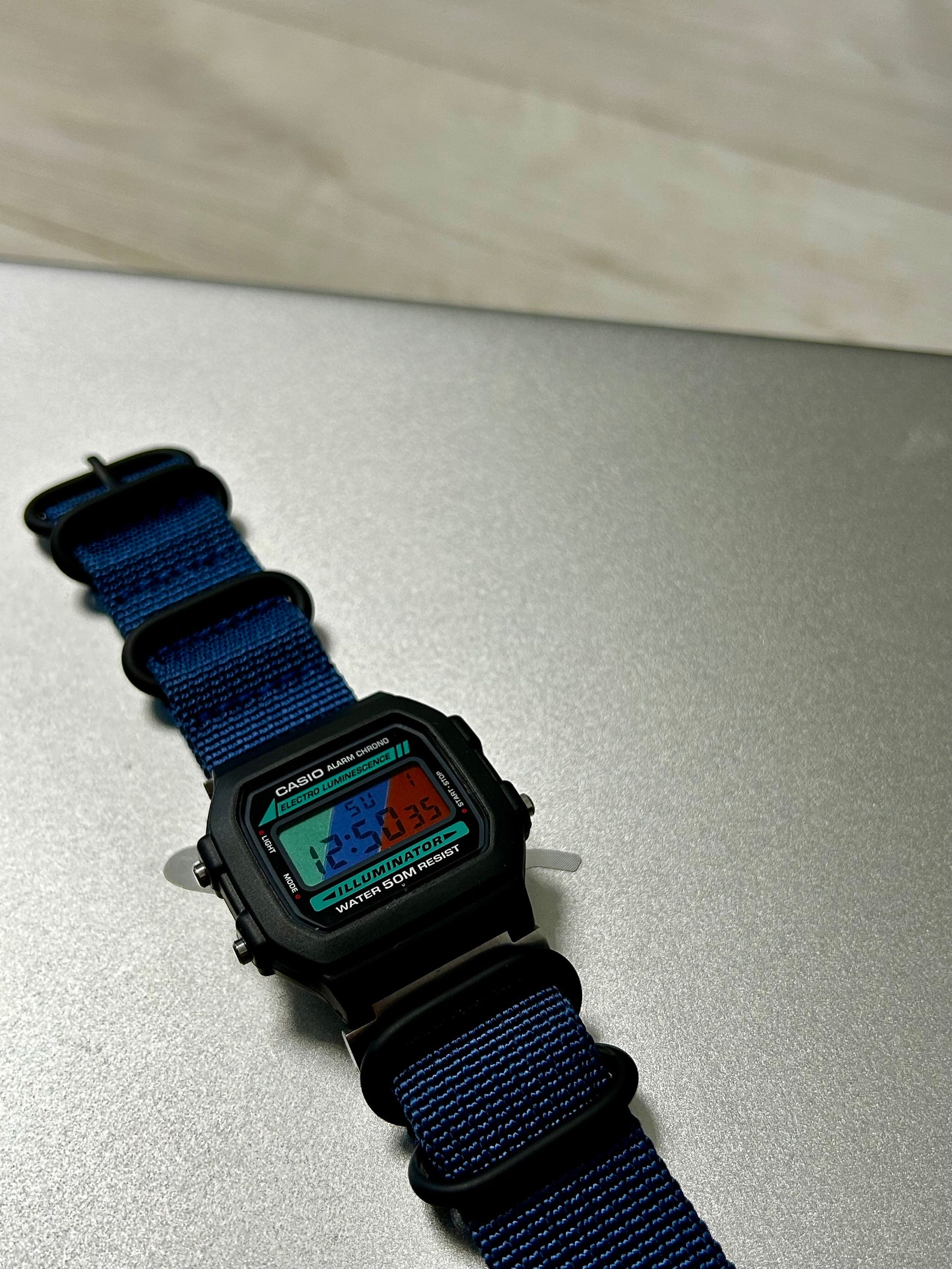 Custom Casio W86 BMW M Power Modified Black Casio Illuminator Watch ... Custom Casio W86 BMW M Power Modified Black Casio Illuminator Watch ...