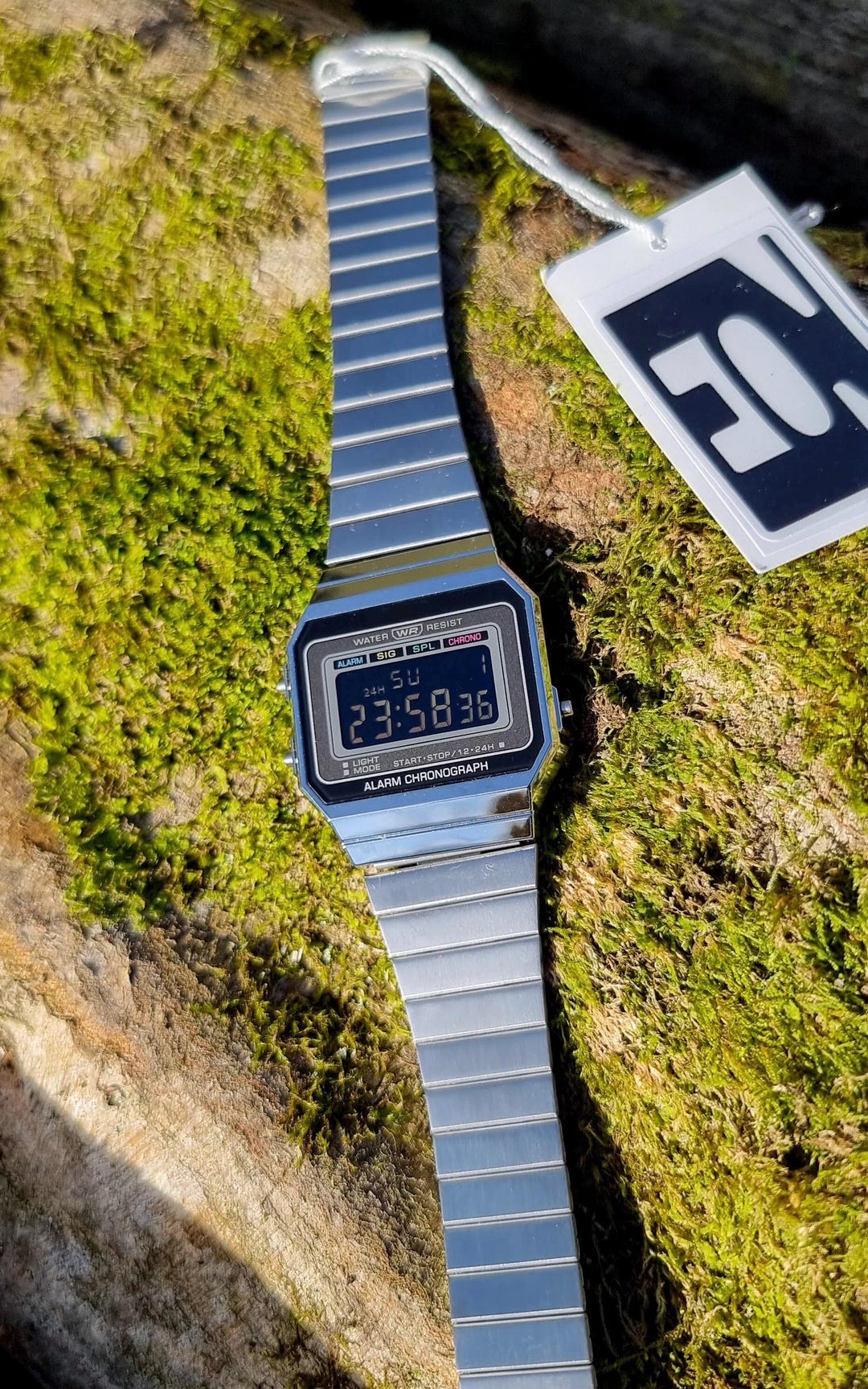 Stealth Black – Modified Watch Based on Casio A700 – Inverted Black ...