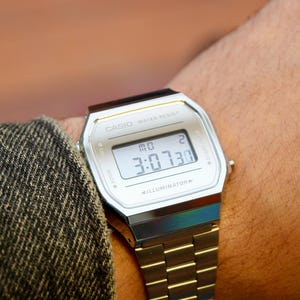 Casio A168 Mirror Time Modified Custom Casio A168 With Mirror Chrome ...