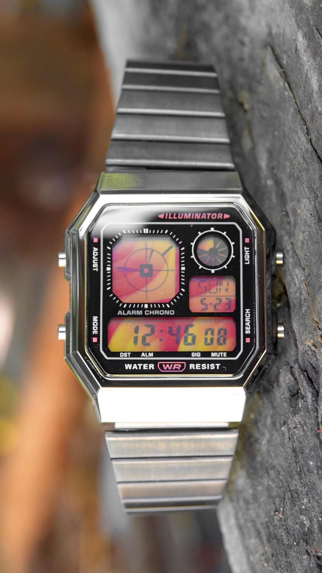 EON “gunmetal Fire” Mod – Modified Casio A130 With Fire-red Gradient ...